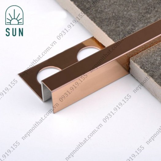 Nẹp inox ốp góc gạch men - Nẹp inox ốp góc gạch bo tròn - Nẹp ốp gạch ...