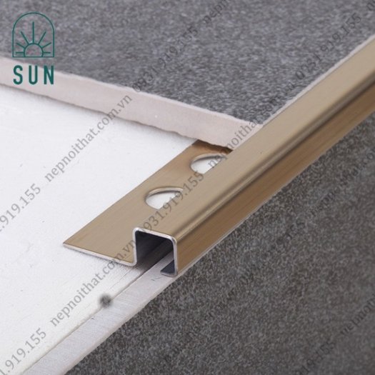Nẹp inox ốp kết thúc gạch dạng vuông - Nẹp inox trang trí - Nẹp ốp bo ...