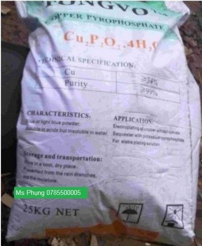 Copper Pyrophosphate, Cupric Pyrophosphate, Cu2P2O7.4H2O Mới 100%, giá ...